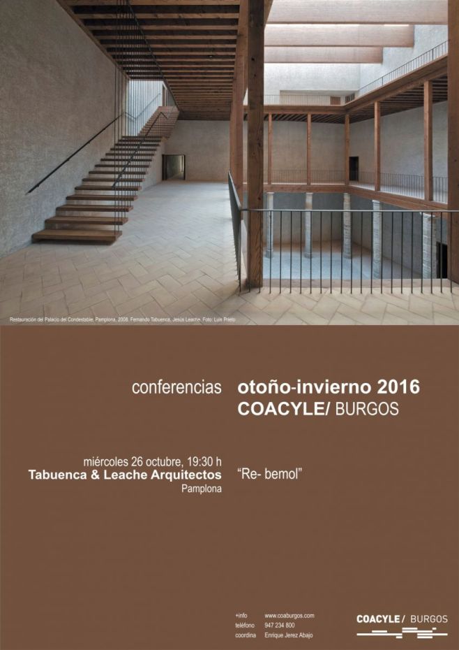 conferencia «tabuenca y leache: Re-bemol» | cajón (de sastre) de arquitecto